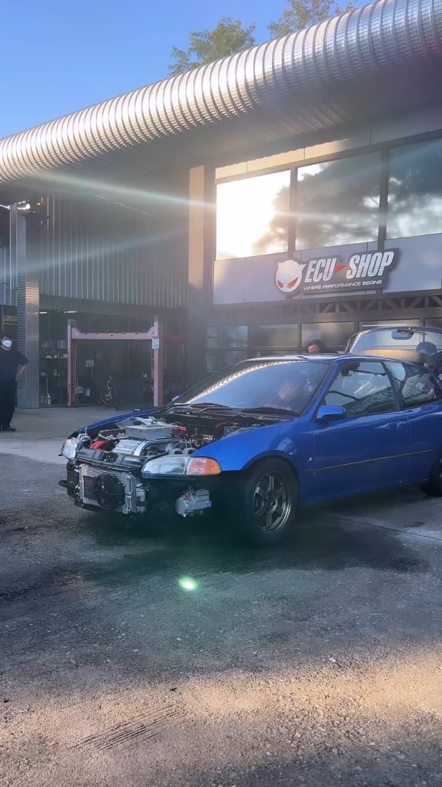 Electric engine swapped into a Honda Civic - EVSHIFT