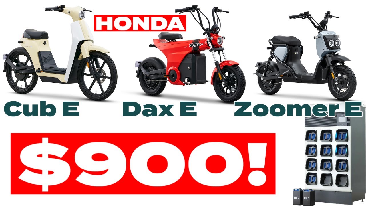 Honda Releases CHEAP New Motorcycles: Dax E, Cub E & Zoomer E - EVSHIFT