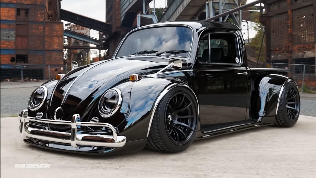 Stanced VW pickup by Rob3rt Design - EVSHIFT