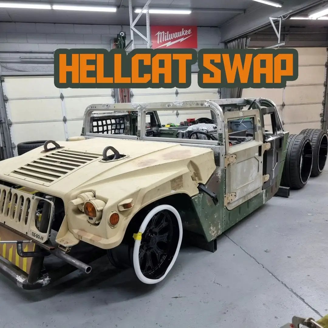 Hellcat-swapped Humvee 6X6 (mid-engined) coming to SEMA 2023: you’re in ...