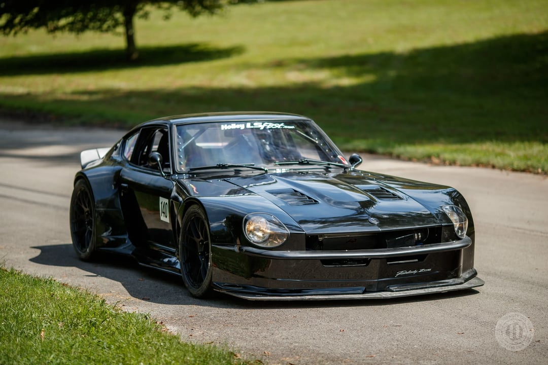 Tyler Powell's V8 swapped 240z with bespoke ultrawide bodykit, dubbed ...