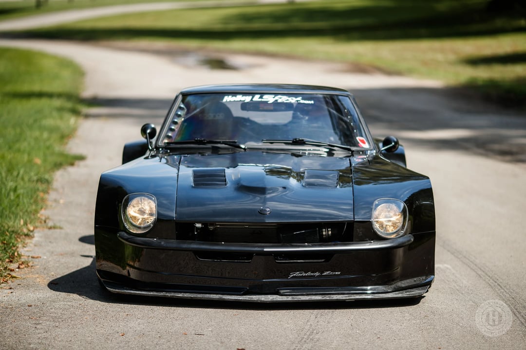 Tyler Powell's V8 swapped 240z with bespoke ultrawide bodykit, dubbed ...
