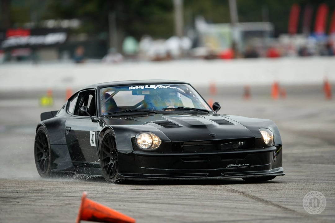 Tyler Powell's V8 swapped 240z with bespoke ultrawide bodykit, dubbed ...