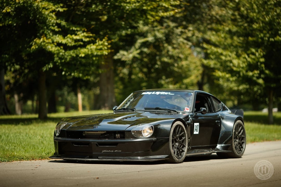 Tyler Powell's V8 swapped 240z with bespoke ultrawide bodykit, dubbed ...