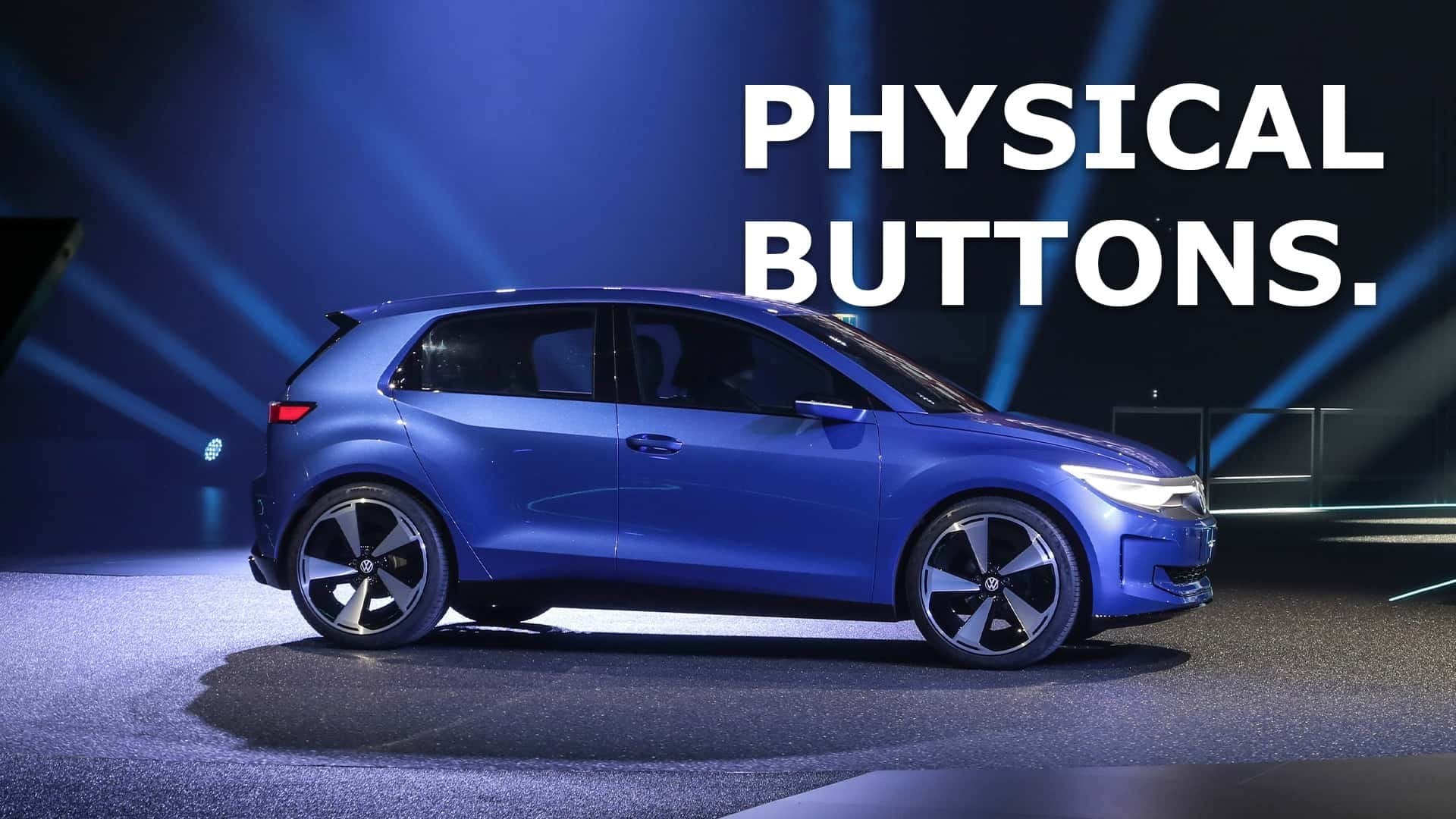 Volkswagen Will Bring Back Physical Buttons In New Cars - EVSHIFT