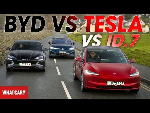 BYD Seal vs Tesla Model 3 vs VW ID.7 – best EV? | Road trip costs ...