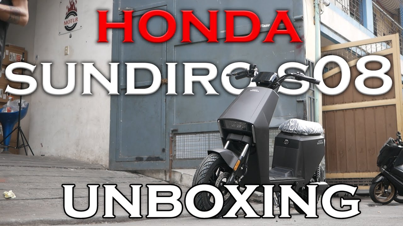 HONDA SUNDIRO S08 ELECTRIC MOTORCYCLE UNBOXING - EVSHIFT