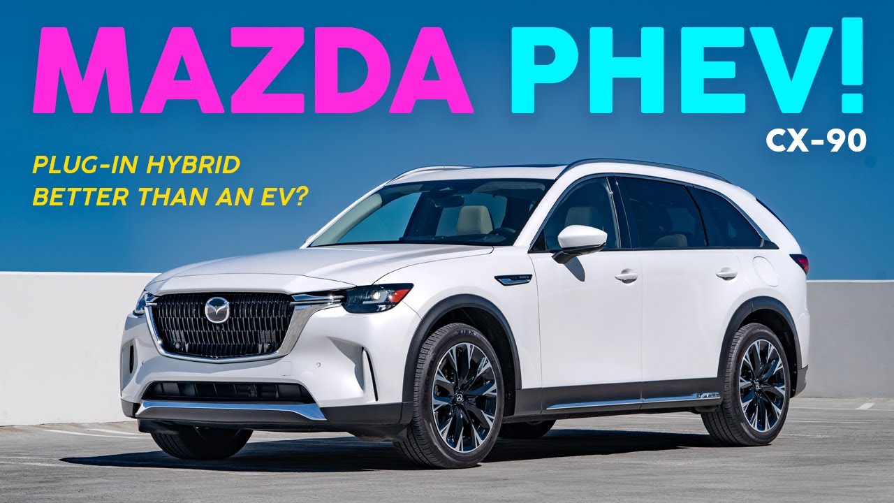 56 MPG! Mazda CX-90 PHEV Plug-In Hybrid Review! - EVSHIFT