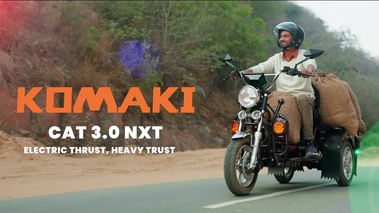 Komaki Cat 3.0 Electric Scooter - India’s Best Electric Carrier Vehicle - 500Kg Loading Capacity ...