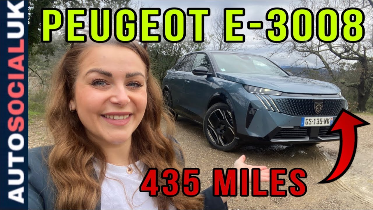 Longest range electric family car - Peugeot e-3008 Review UK 4K - EVSHIFT