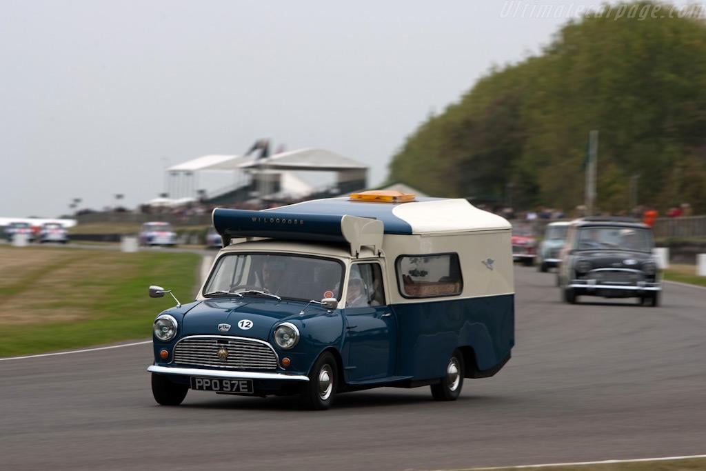 Mini Wildgoose camper leading the race at Goodwood - EVSHIFT