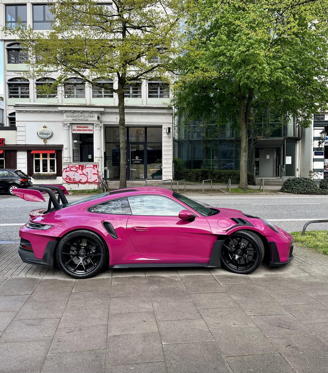 Ruby Star [Porsche 992 GT3 RS] seen today in Hamburg. - EVSHIFT