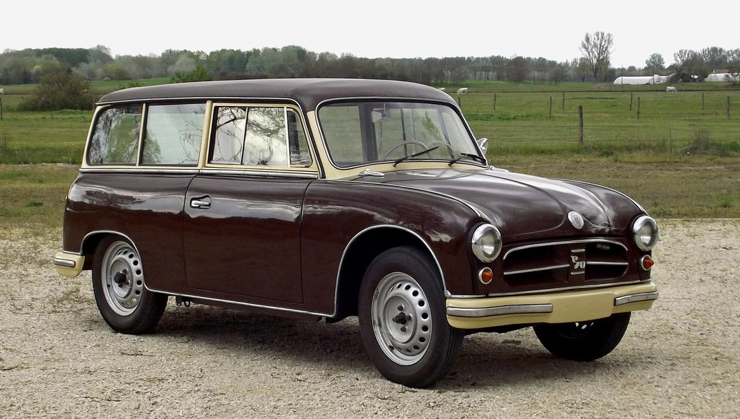 1955 AWZ P70 Zwickau, the predecessor to the Trabant - EVSHIFT
