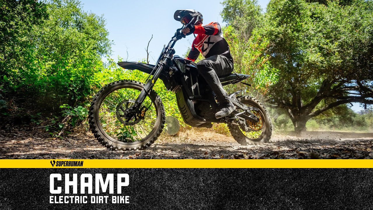 The Champ Electric Dirt Bike | Superhuman Bikes - EVSHIFT