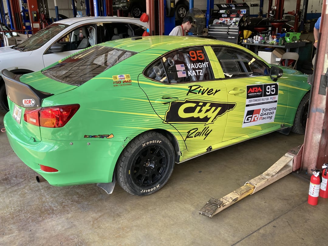 Lexus IS350 rally cars from River City Rally - EVSHIFT