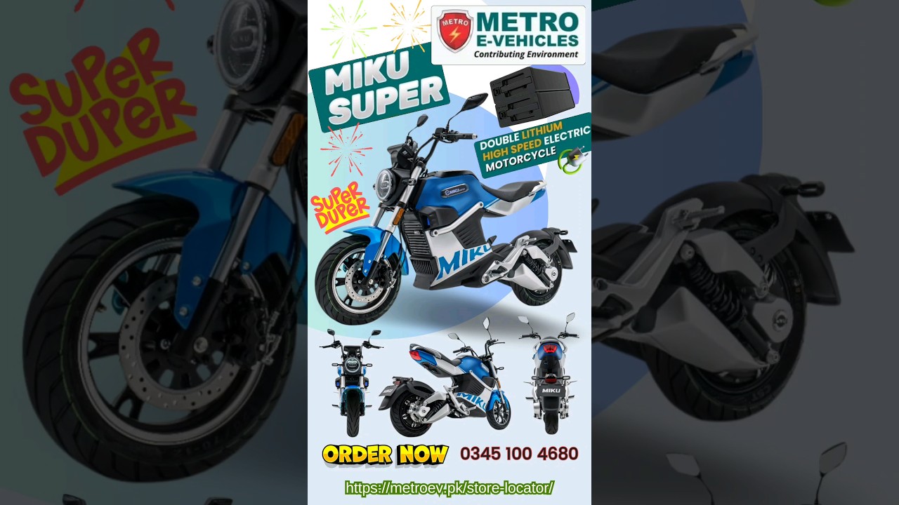 The ALL-NEW Metro Miku Super electric motorcycle #MikuSuper # ...
