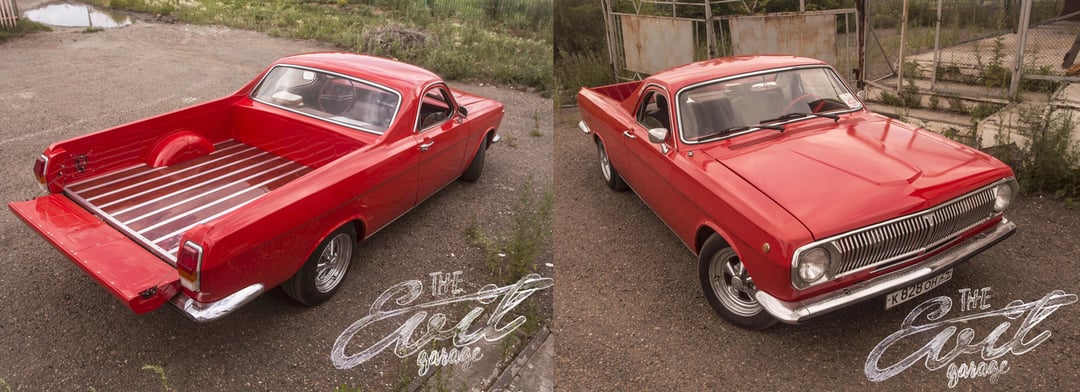 Some examples of Soviet sedan, GAZ-24 Volga, converted into a ute ...