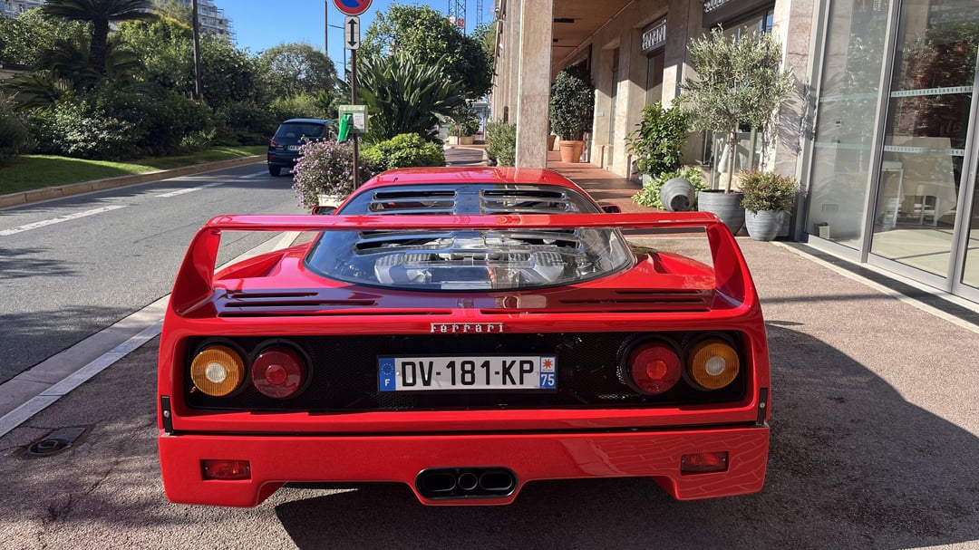 Just spotted this [Ferrari F40] in Monaco - EVSHIFT