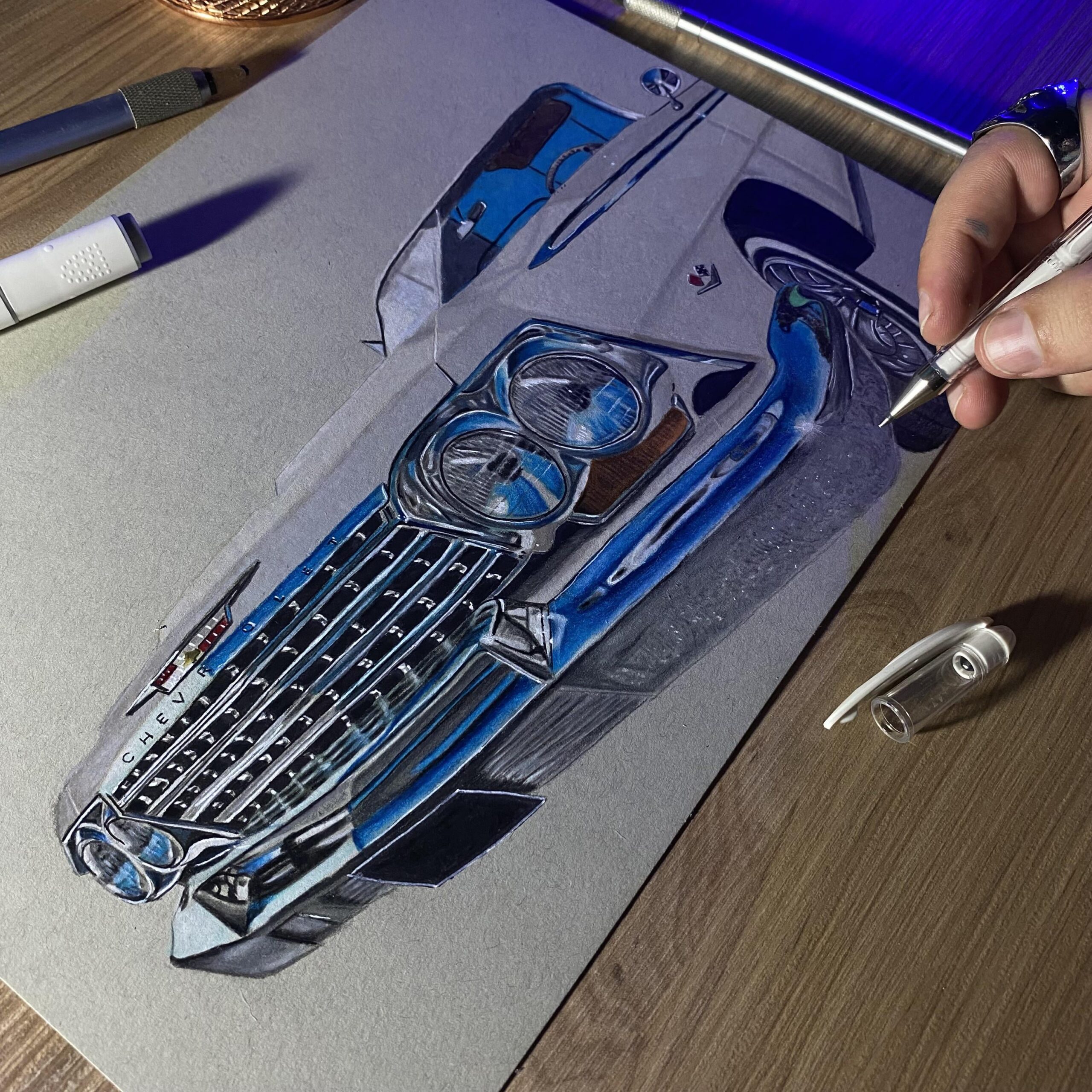 Impala 62 pencil drawing, made by me. - EVSHIFT