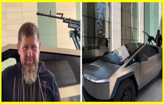 Kadyrov said that Elon Musk gave him a Tesla Cybertruck. He bolted on a ...