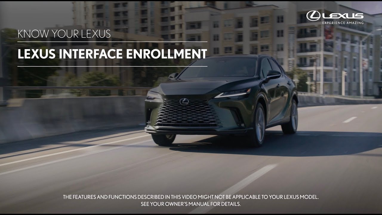 Know Your Lexus | Lexus Interface Enrollment - EVSHIFT