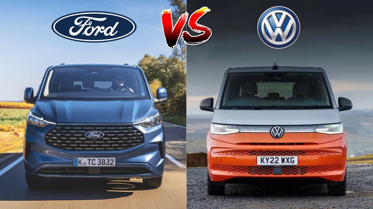 2025 Ford Tourneo Custom Plug-in Hybrid vs 2025 Volkswagen Multivan T7 ...