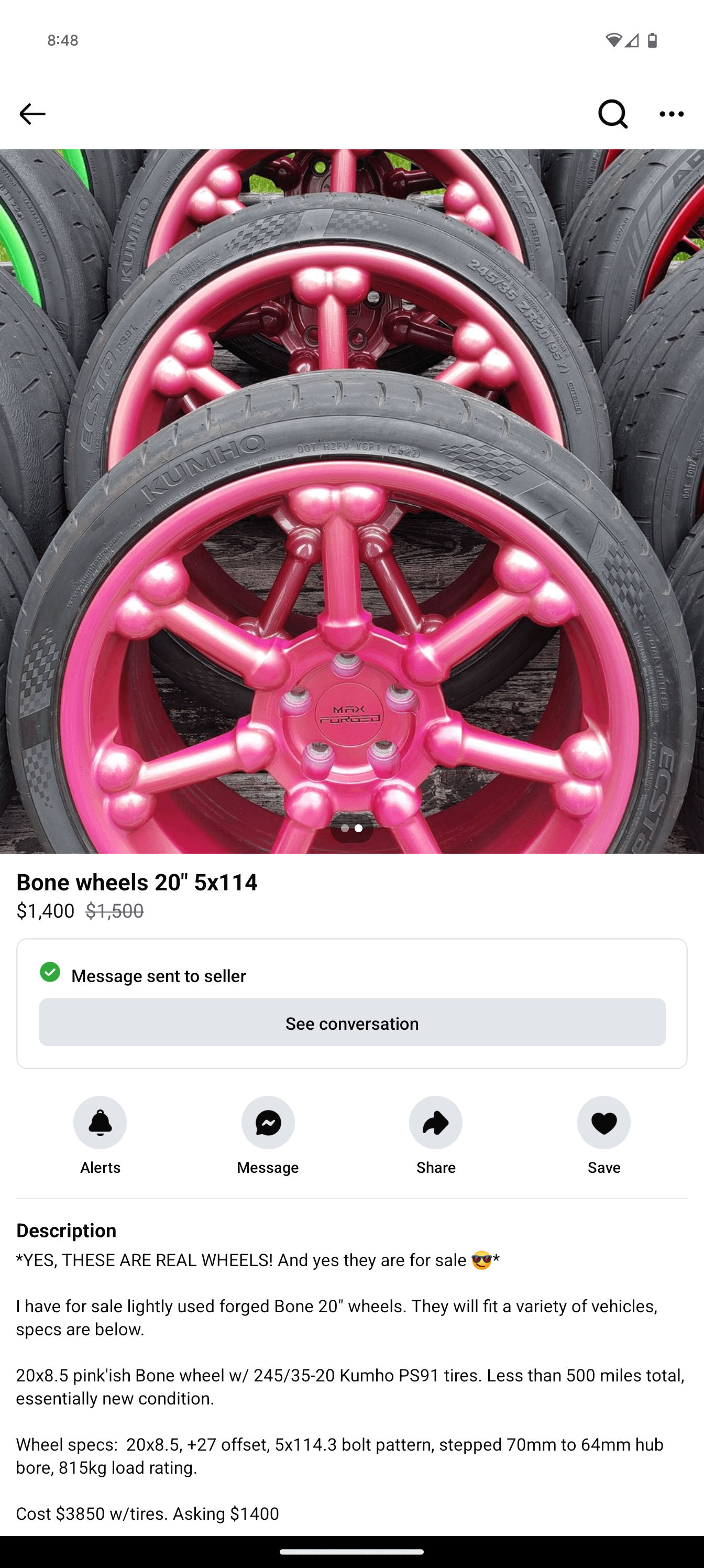Seller described them as "bone wheels" - EVSHIFT