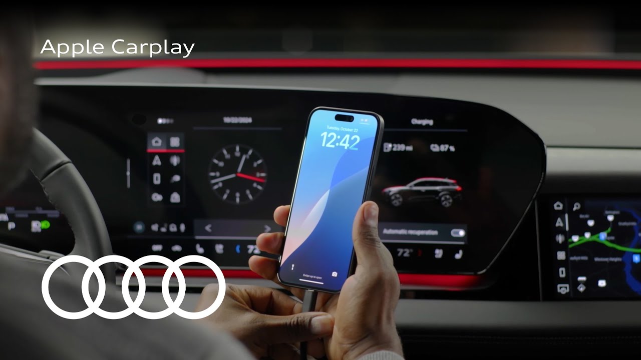 Audi Q6 e-tron Tech Tutorial: Apple Carplay - EVSHIFT