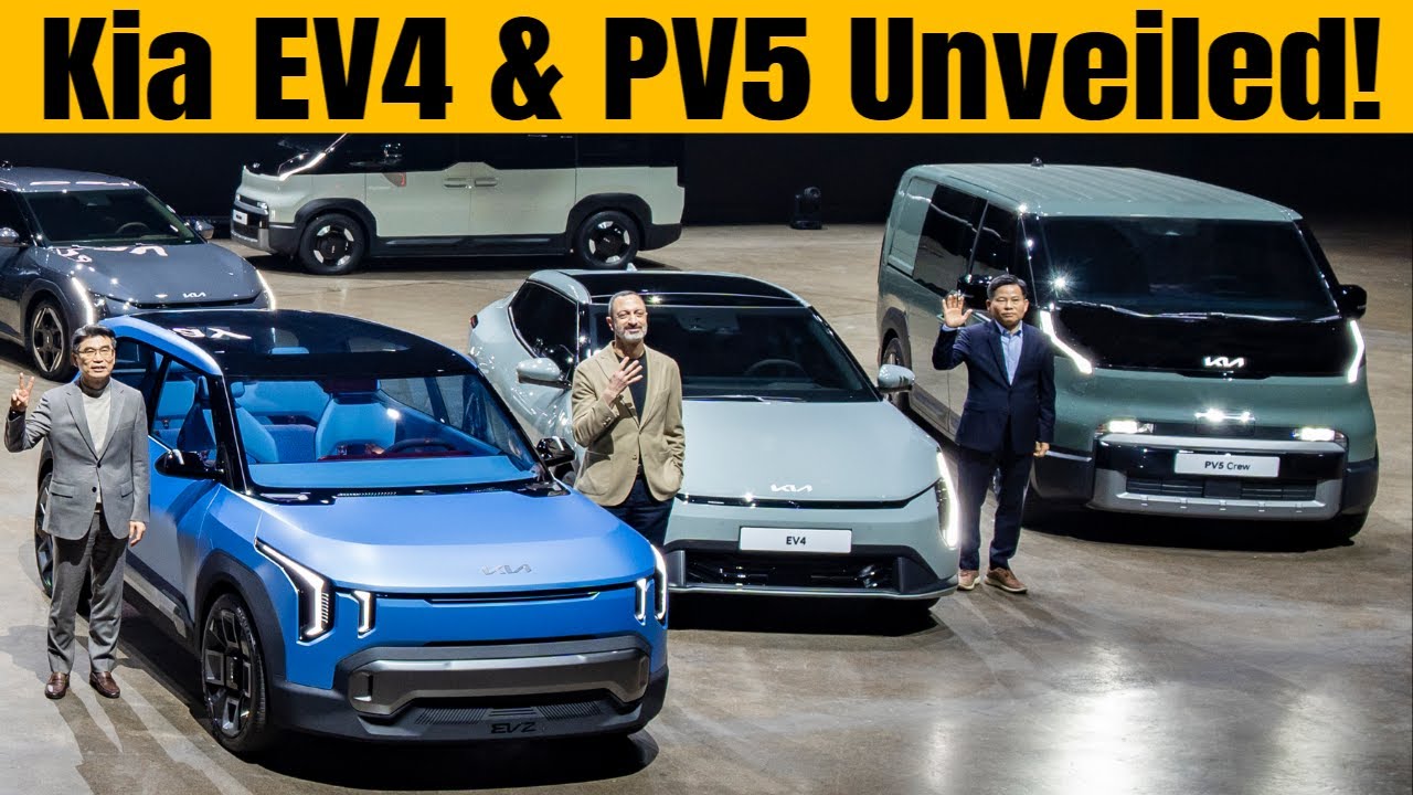 Kia EV4 & PV5 Unveiled! Game-Changing Electric Vehicles at 2025 EV Day - EVSHIFT