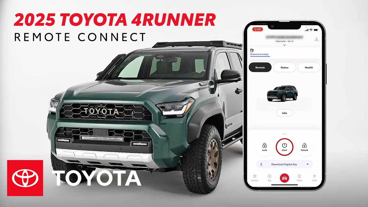 2025 Toyota 4Runner: How to Use Remote Connect With the Toyota App ...
