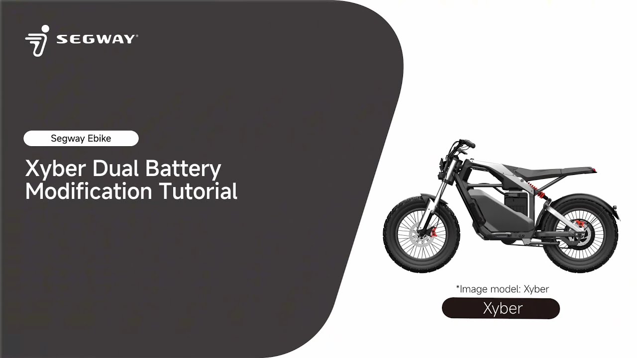 Segway Ninebot EBIKE Xyber - Dual Battery Modification Tutorial - EVSHIFT