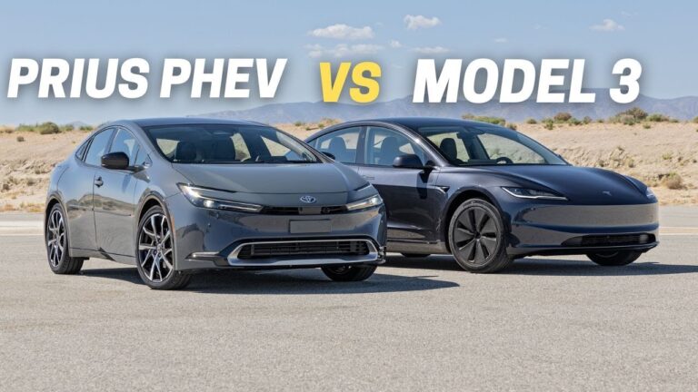 2026 Toyota Prius Plug-In Hybrid Vs. 2026 Tesla Model 3 - EVSHIFT