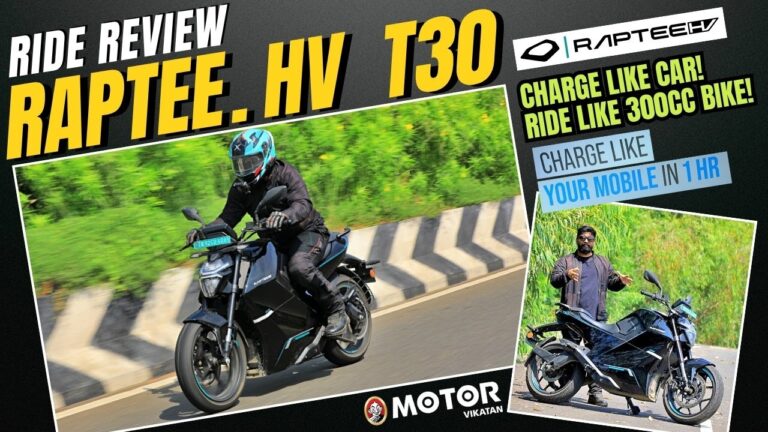 Charge like Car! Ride like 300cc Bike! Raptee.HV T30 India’s First High ...