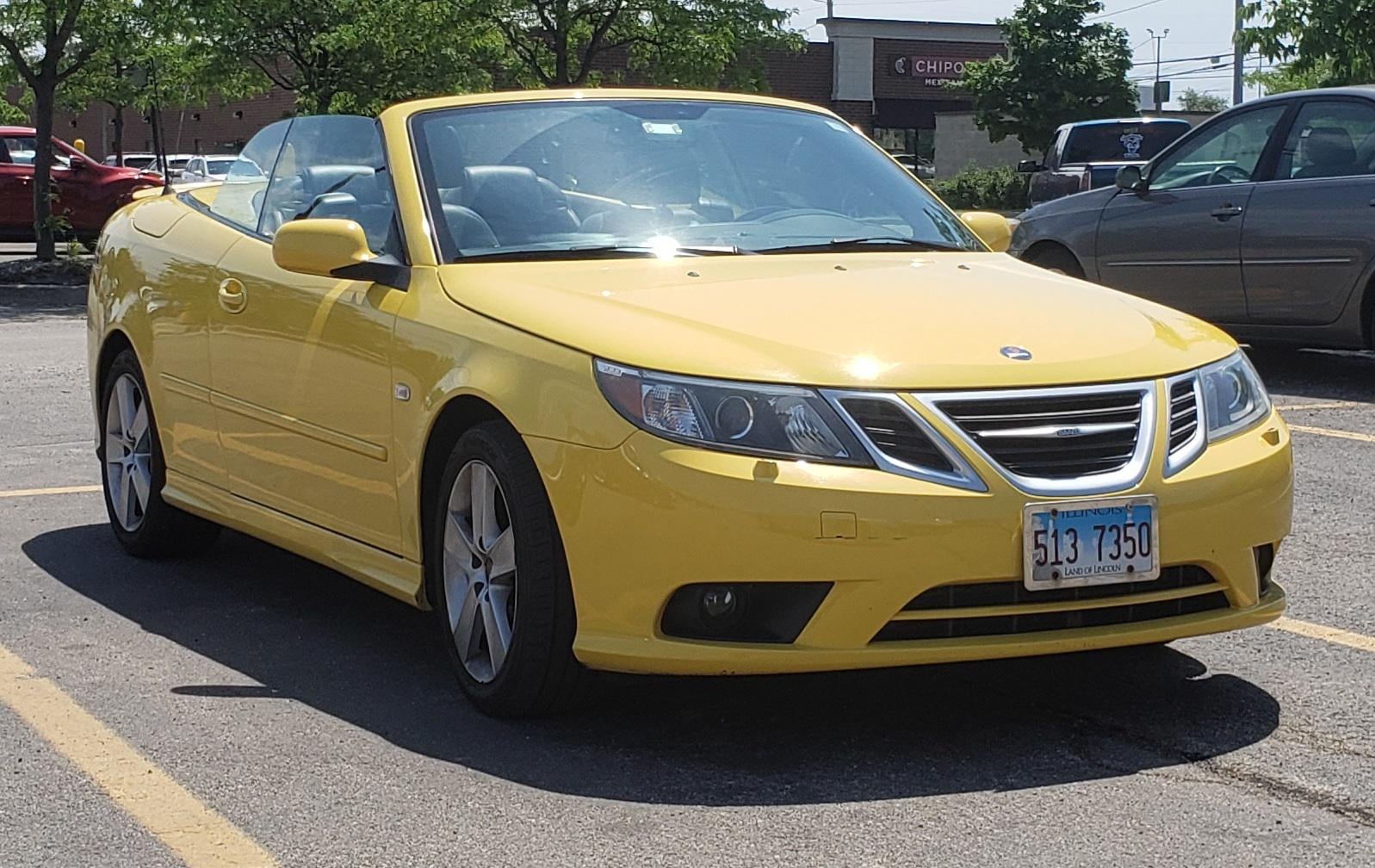 [Saab 9-3 Convertable Yellow Edition] spotted in Illinois, not sure how ...