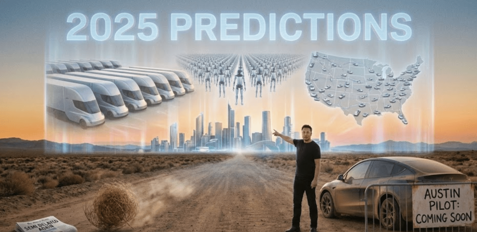Elon Musk's top 5 Tesla predictions for 2025 that didn't happen - EVSHIFT