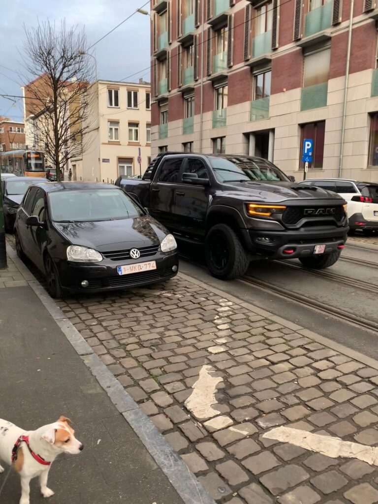 [Dodge Ram TRX] in the middle of Brussels... I can’t imagine ...