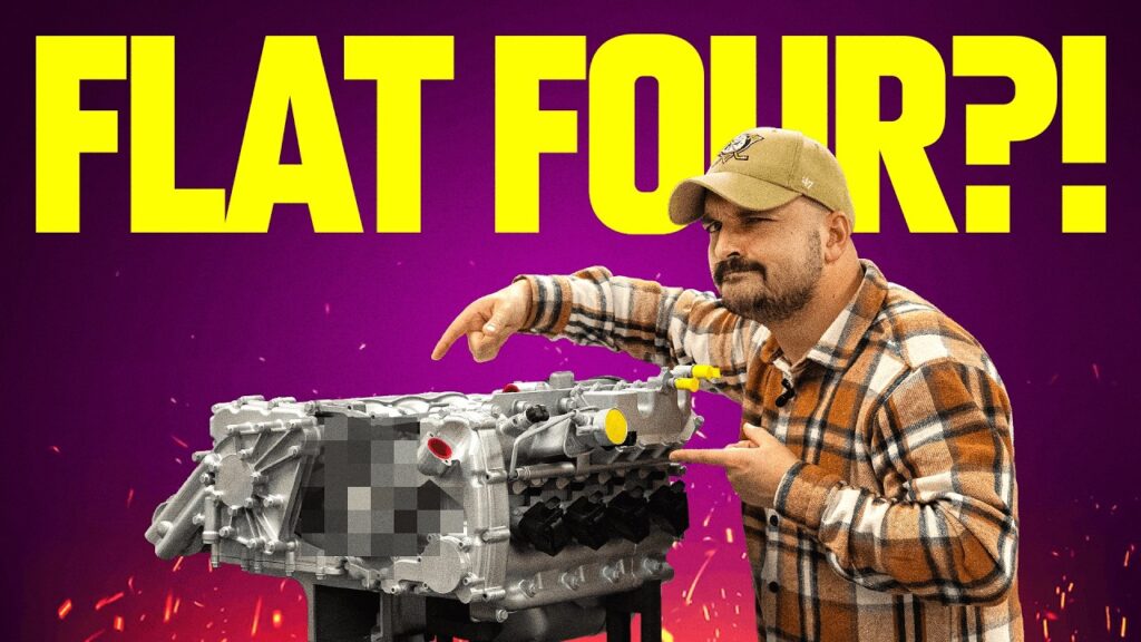 The 'Flat' Four-Cylinder Engine Built To Be Installed Into Electric ...