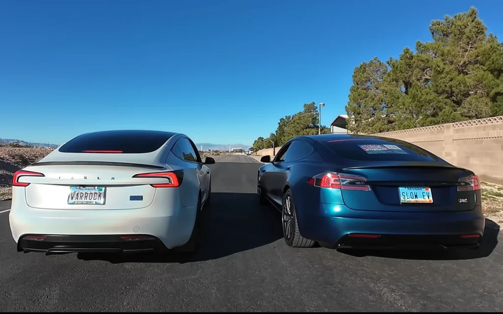 Las Vegas man does full comparison on new Tesla Model 3 Performance vs ...