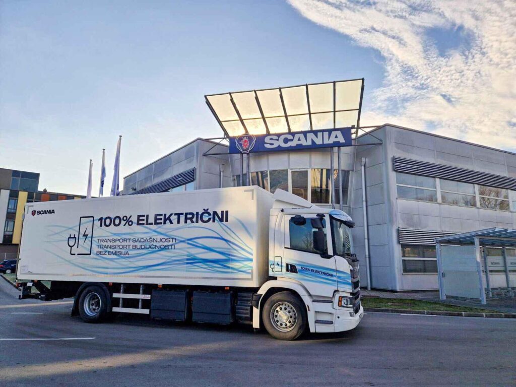 Scania delivers the very first electric truck to Croatia - EVSHIFT
