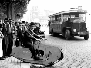 J. Lehaitre with his Tractor-Cycle in 1938. while not that fast (at ...