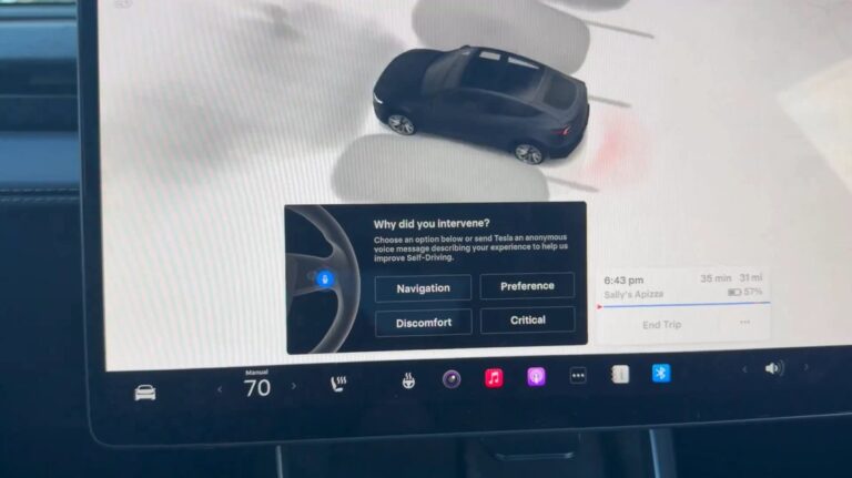 Tesla Updates FSD Disengagement Menu, Again: Smaller, Less Intrusive ...