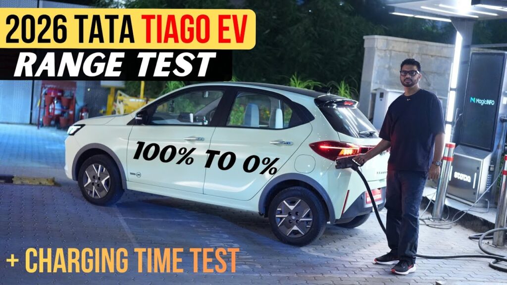 2026 Tata Tiago EV Range Test - 100% to 0% - EVSHIFT